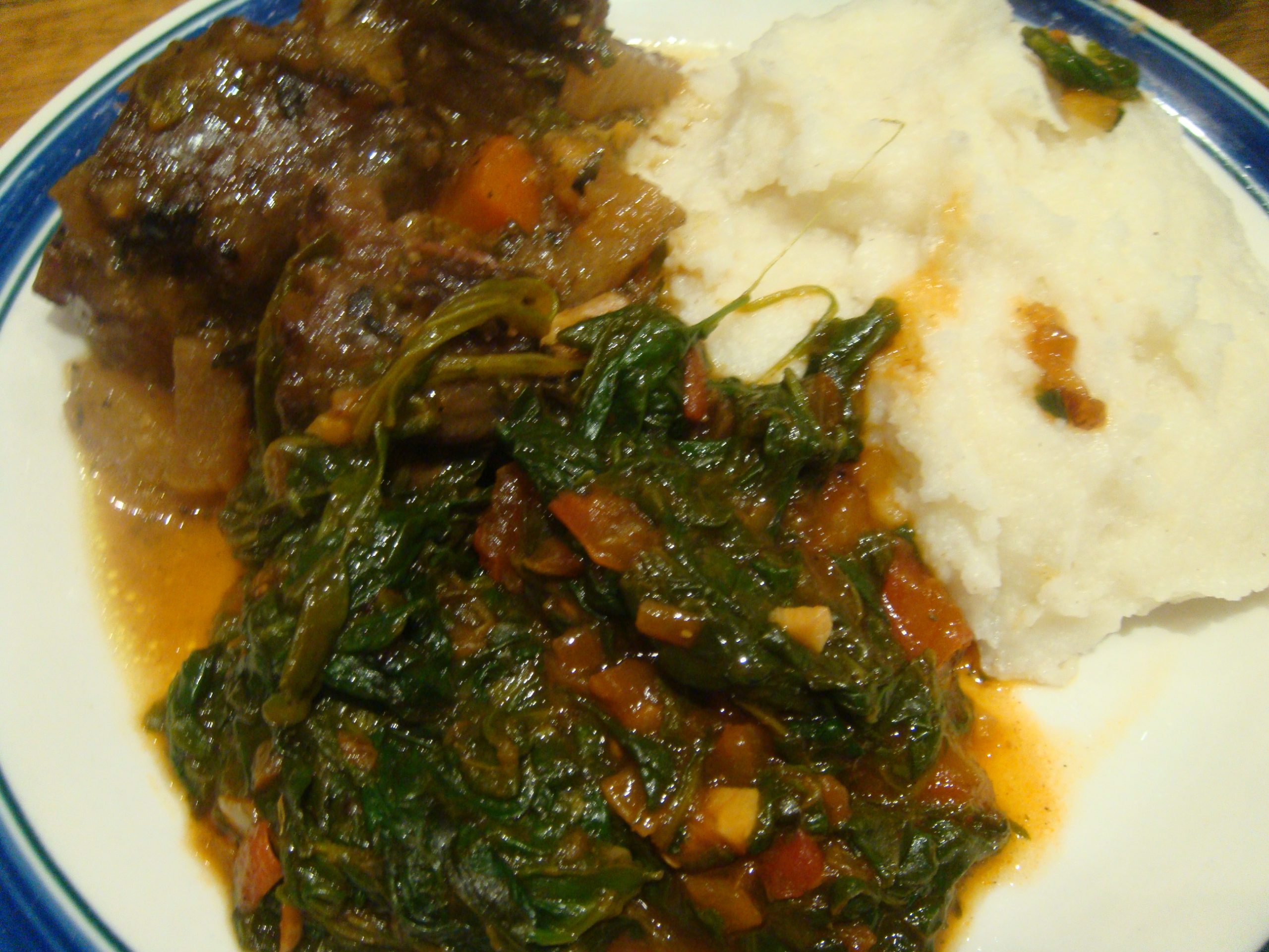 Traditional Sadza ne Nyama - My Burnt Orange